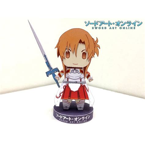 Mô hình giấy in hình nhân vật Sword Art Online ĐAO KIẾM VỰC THẦN