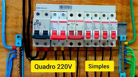 Como Instalar Quadro Bifásico 220V Simples YouTube