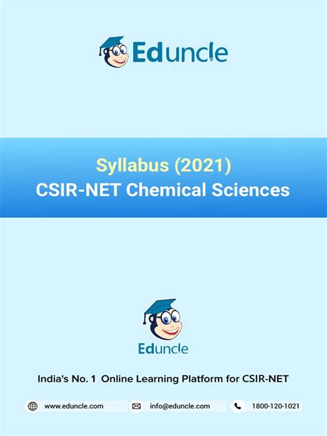 csir net syllabus for 2021 pdf