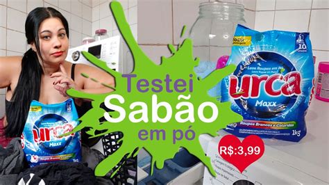 Testando Sabão em pó de mercado 1 testei sabão em pó urca YouTube