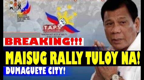 BREAKING TULOY ANG MAISUG RALLY SA DUMAGUETE ZUBIRI BINANATAN DAHIL