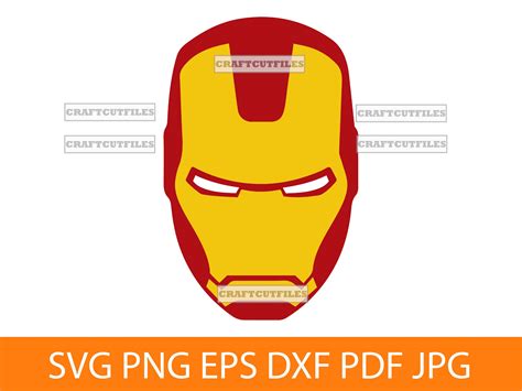 Iron Man SVG Iron Man Head SVG Iron Man Mask SVG Iron Man Clipart