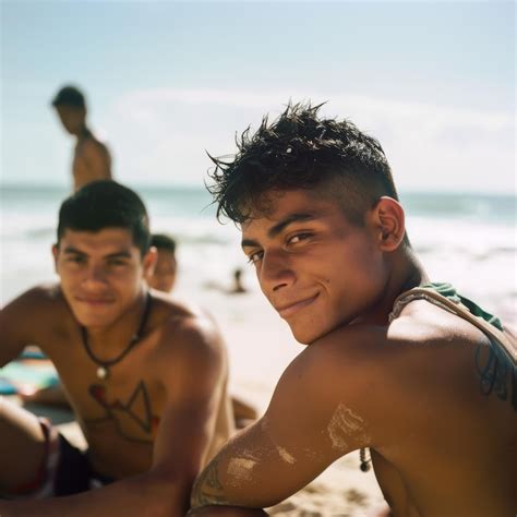 Grupo de hermosos jóvenes colombianos disfrutando de sus vacaciones en