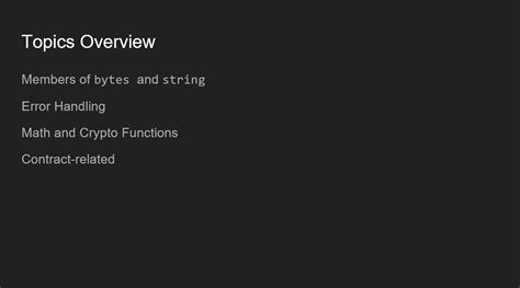 solidity bytes string members error handling contract functions be on the right side of
