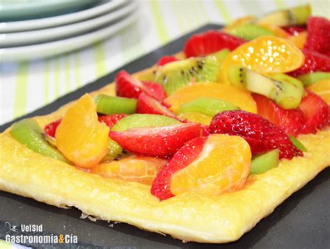 Tarta de hojaldre con frutas frescas Gastronomía Cía
