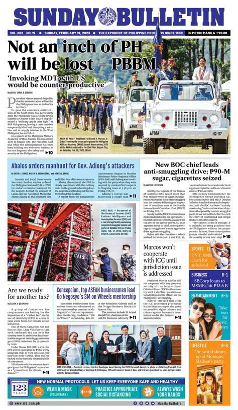 Manila Bulletin February Newspaper Get Your Digital Subscription