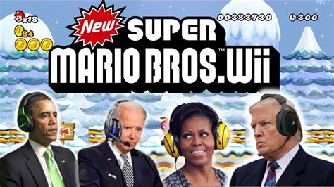 US Presidents Play New Super Mario Bros Wii 3 YouTube