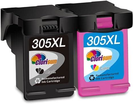 Clorisun 305 XL Cartouches D Encre Noir Et Couleur Pour HP 305 305XL