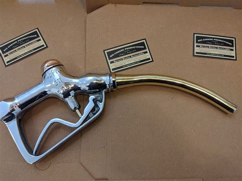 ORIGINAL OPW GAS PUMP NOZZLE BUFFED AND POLISHED 12