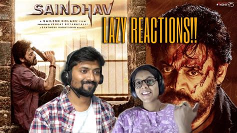 Saindhav Teaser Telugu LAZY REACTION Venkatesh Daggubati Arya