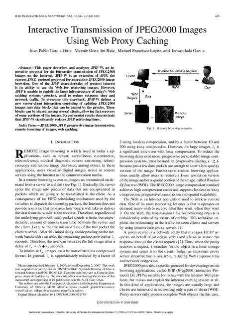 pdf interactive transmission of jpeg2000 images using web proxy caching juan ortiz