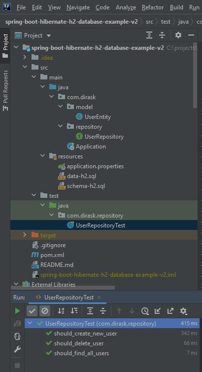 💻 spring boot spring data jpa h2 unit tests simple example datajpatest dirask