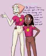 Post 2002987 Connie Maheswaran Pearl Relatedguy Steven Universe