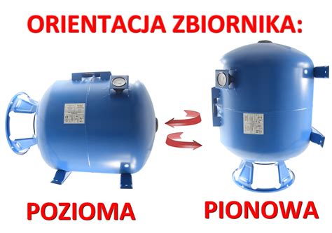 ZBIORNIK HYDROFOROWY PRZEPONOWY 150L IBO Pion Poziom
