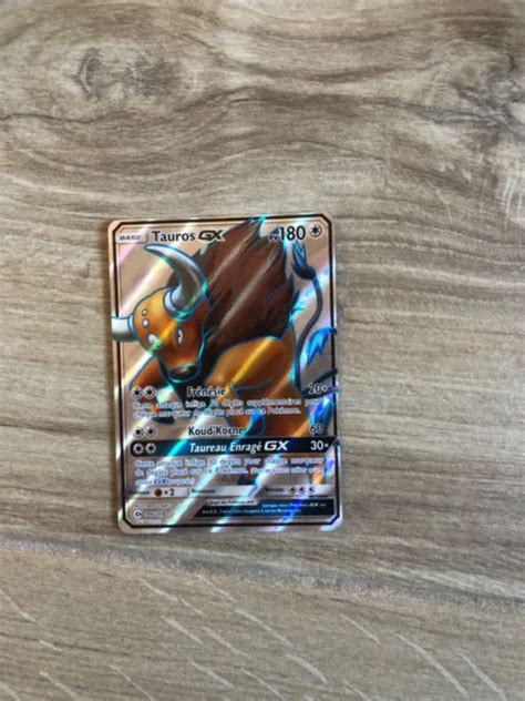 CARTE POKEMON TAUROS GX Fa 144 149 SL01 Soleil Et Lune Fr EUR 18 00