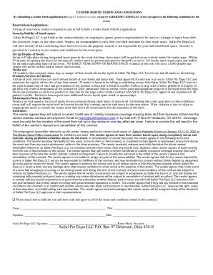 Fillable Online RPB Fall Fest 22 Vendor Booth Agreement Fax Email Print