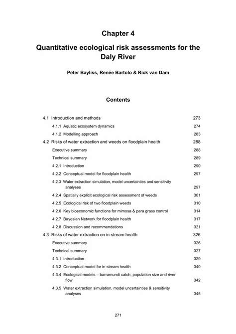 PDF Chapter 4 Quantitative Ecological Risk Assessments For The Daly