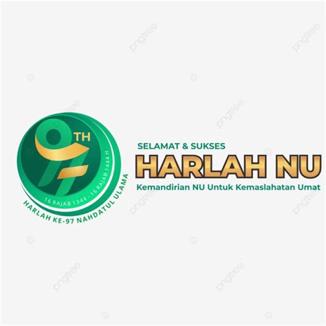 Logo Harlah Nu Aniversário De 97 Anos Nahdatul Ulema 2023 PNG Harlah