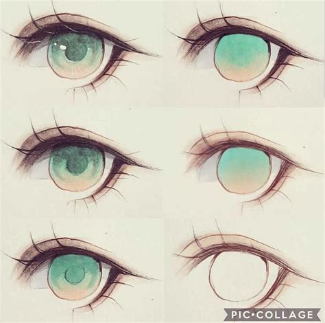 رسم عين انمي كونتنت