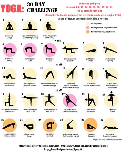 30 Day Yoga Challenge For Beginners
