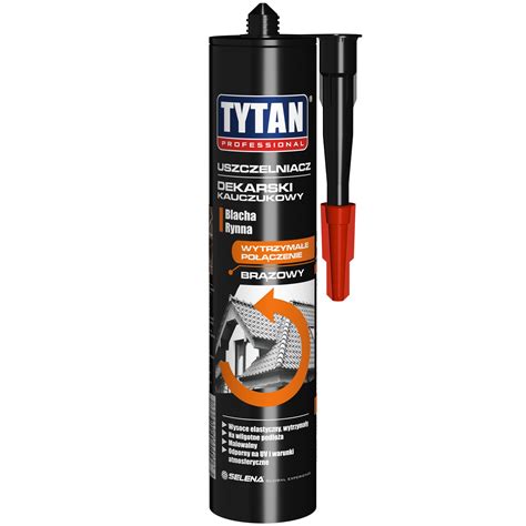 Uszczelniacz dekarski kauczukowy brązowy 280 ml Tytan Leroy Merlin