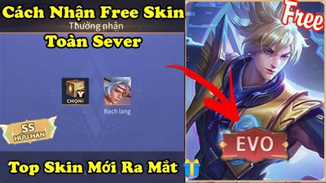 Liên Quân Cách Nhận FREE Skin Hayate Bạch Lang Và Top Skin Mới Ra Mắt