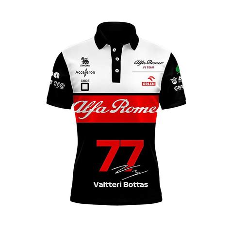 Ar21 2022 Camisa Polo Masculina Venda Quente F1 Formula Um Alfa Romeo