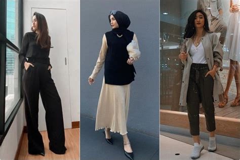 10 Inspirasi Outfit Kantor Wanita Stylish Banget Kalesang