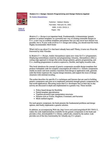 modern c design generic programming and design patterns applied 搬书匠 电子书下载