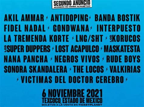 Todos los festivales confirmados para 2021 y 2022 en México