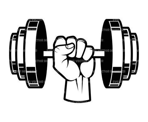 Dumbbell Svg Barbell Svg Weight Svg Bodybuilding Fitness Gym