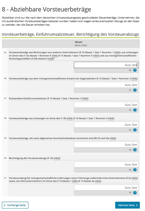 Elster Umsatzsteuervoranmeldung Anleitung Hinweise