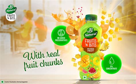 B Natural Fruits N Bits Mixed Fruit Infused With Real Fruit Bits