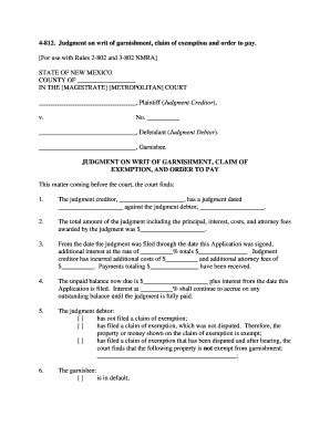 Fillable Online Nmsupremecourt Nmcourts Defendant Judgment Debtor