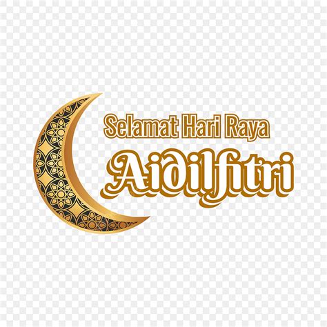 Hari Raya Aidilfitri Vector PNG Images Hari Raya Aidilfitri With Moon