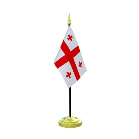 Georgia asta de bandera aislado 3d representación 21014055 PNG