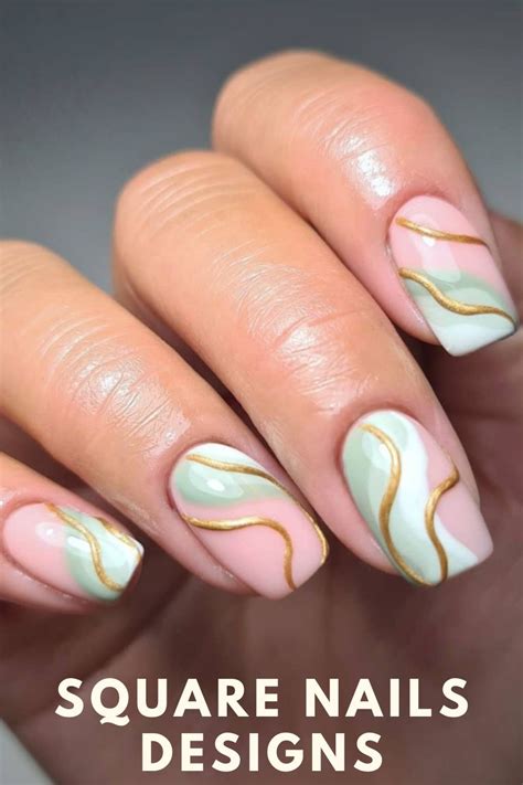 32 Simple Summer Square Acrylic Nails Designs In 2021