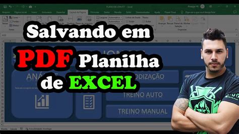 Como Salvar Uma Planilha De Excel Em PDF Tutorial Passo A Passo YouTube