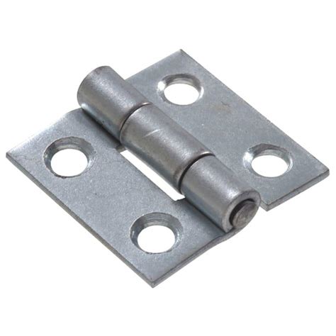 Hardware Essentials Zinc Plated Fixed Pin Light Narrow Hinges 2 Pk