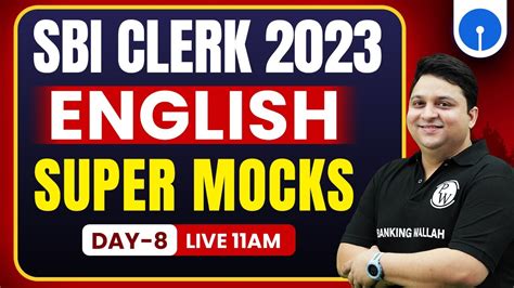 SBI Clerk 2023 SBI Clerk English Mock Test Paper Target 30 30
