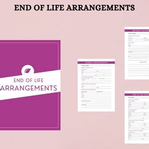 End Of Life Planner Printable Emergency Binder Printable Beneficiary