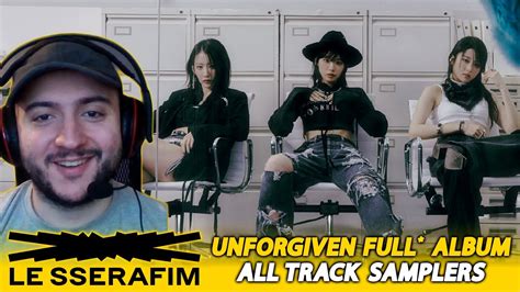ONLY 7 SONGS LE SSERAFIM 르세라핌 UNFORGIVEN ALL TRACK SAMPLERS