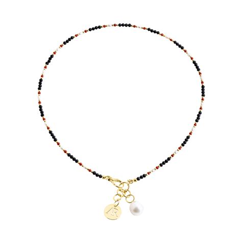 Naszyjnik Damski Z Naturalnymi Kamieniami Hurt Amber Ring