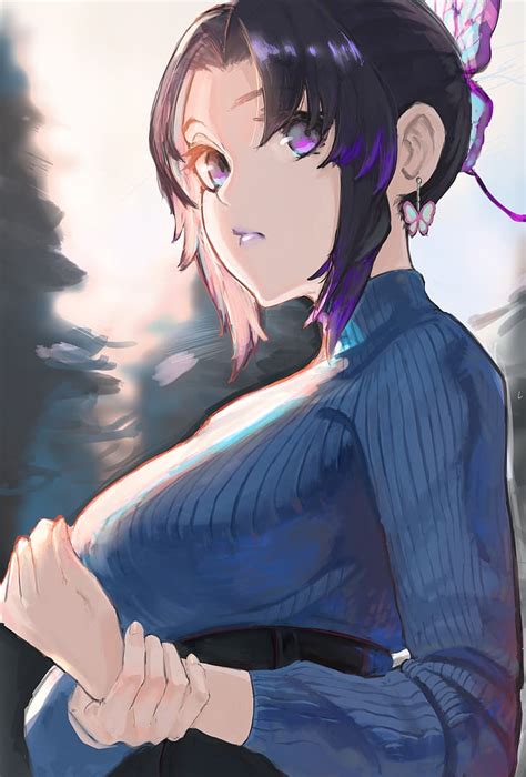 1080x2160px Free Download Hd Wallpaper Kimetsu No Yaiba Anime Girls 2d Long Hair Big