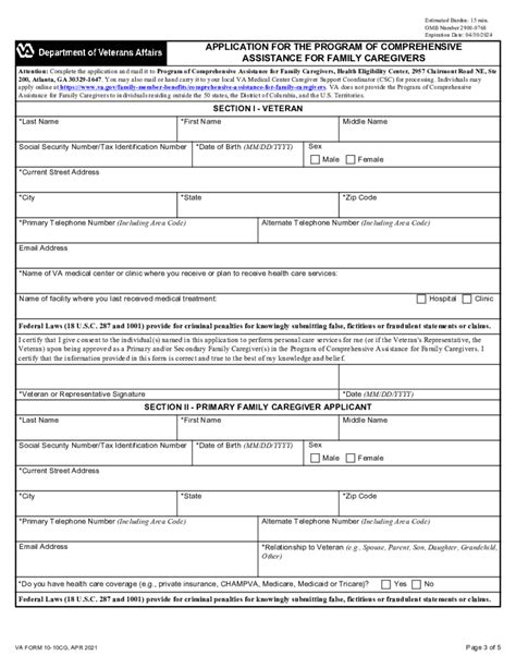 Va Form 10 10ez Printable Prntbl Concejomunicipaldechinu Gov Co