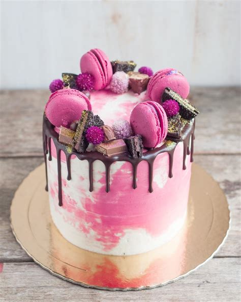 Bolo Macarons Rosa Be Nice Make A Cake
