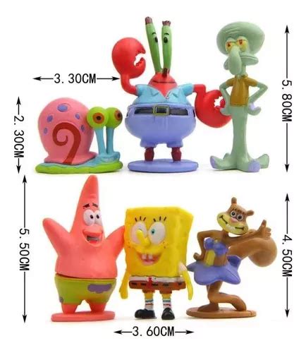 Pcs Sponge Bob Figura Juguete Ni Os Regalo Colecci N Meses Sin Intereses