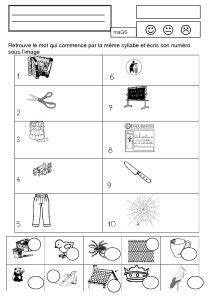 Divers Syllabes Chez Camille Syllabes Exercices Lecture Cp Lecture Cp