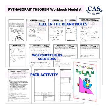 Introduction To Pythagoras Theorem Workbook And Activity By CAS Take