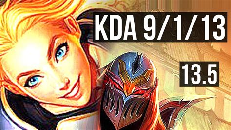 LUX Vs ZED MID Rank 1 Lux 9 1 13 1 1M Mastery Rank 12